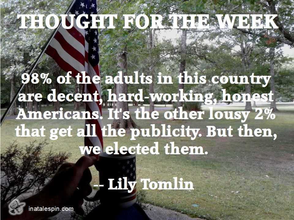 Thought For The Week – In A Tale-Spin